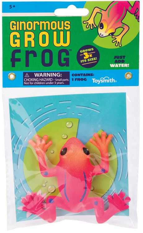 Ginormous Grow Frog Figure RANDOM COLOR Toysmith - ToyWiz
