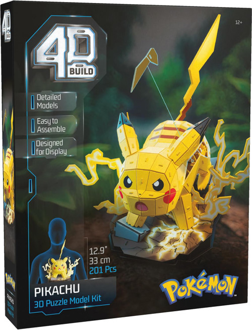 Pokemon 4D Build Pikachu 3D Puzzle Model Kit Spin Master Games - ToyWiz