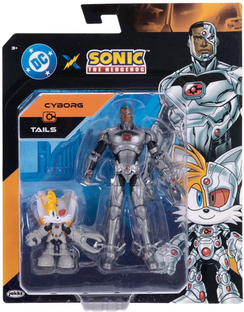 Sonic The Hedgehog x DC Tails as Cyborg Cyborg Action Figure 2-Pack ...