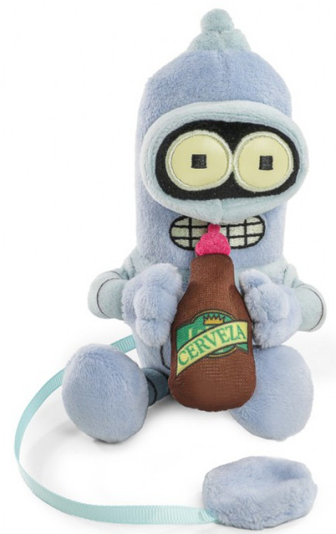 Futurama Phunny Baby Bender 4.5 Shoulder Plush Kidrobot NECA - ToyWiz