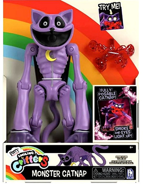 Poppy Playtime Monster Catnap 12 Action Figure Eyes Light Up Phat Mojo ...