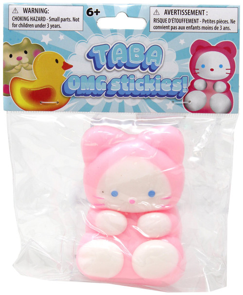 Taba OMG Stickies Animals Cat 3.5 Cling Toy Pink Incredible Group - ToyWiz