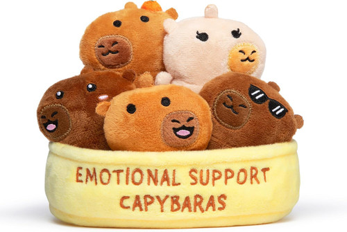 Emotional Support Pals Capybaras Plush Set What Do You Meme - ToyWiz