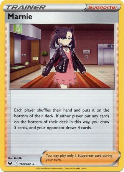 Pokemon Trading Card Game Sword Shield Base Set Single Card Rare Marnie ...