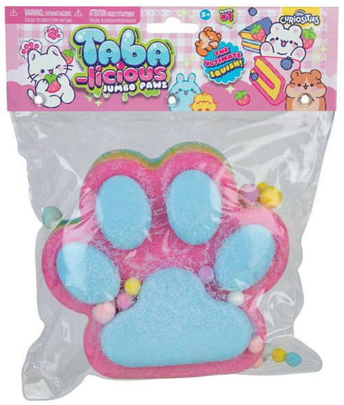 Taba-Licious Jumbo Paws Blue Pink 6 Squeeze Toy ORB Toys - ToyWiz