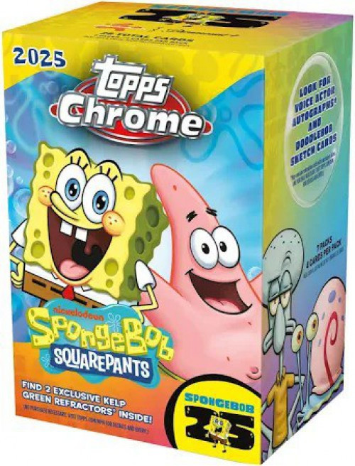 Spongebob Squarepants Topps 2025 Chrome 25th Anniversary Trading Card ...