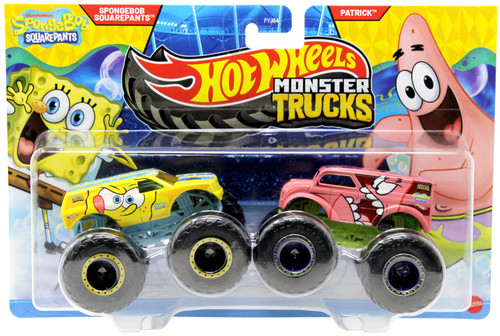 Hot Wheels Monster Trucks Demolition Doubles Spongebob Patrick 164 ...