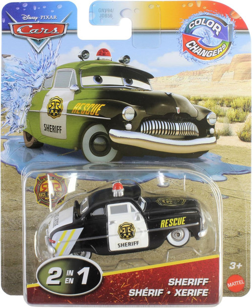Disney Pixar Cars Cars 3 Color Changers Sheriff 155 Diecast Car 2025 ...