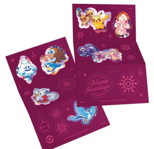 Pokemon 2025 Holiday Stickers Pokemon USA - ToyWiz