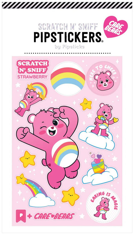 Care Bears Pipstickers Cheer Bear Scratch N Sniff Sticker Set ...