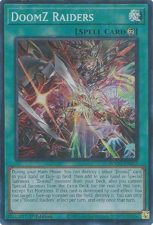 YuGiOh Trading Card Game Doom of Dimensions Single Card Super Rare ...