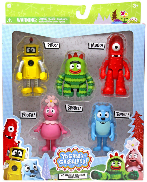 Yo Gabba Gabba Yo Gabba Gabba Friends 3 Action Figure 5-Pack Jazwares ...