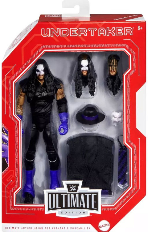 WWE Wrestling Ultimate Edition Legends Undertaker 7 Action Figure Mask ...
