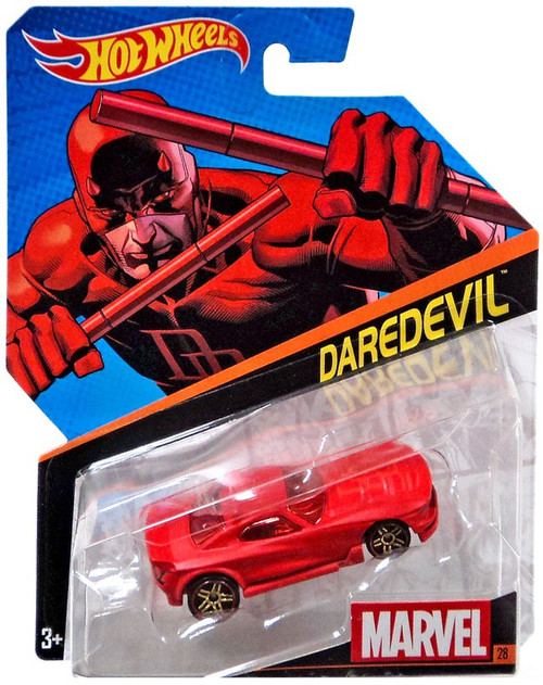 Hot Wheels Marvel Daredevil Diecast Car Mattel Toys - ToyWiz