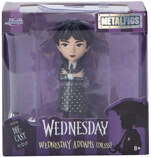 Wednesday Metalfigs Wednesday Addams 2.5 Diecast Figure Dress Jada Toys ...