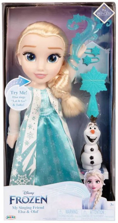 Disney Frozen 2 My Singing Friend Elsa Olaf 14 Doll Jakks Pacific - ToyWiz