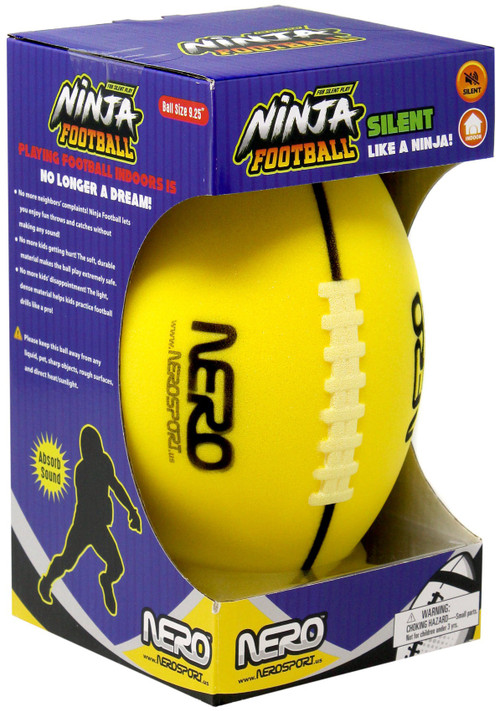 Nero Ninja Foam Football Yellow Flash Sales Inc - ToyWiz