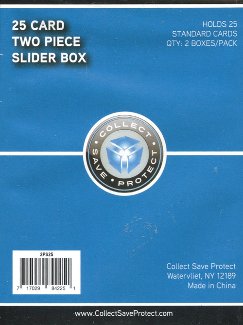 CSP Card Supplies 25 CT Slider 2-Pack Case - ToyWiz