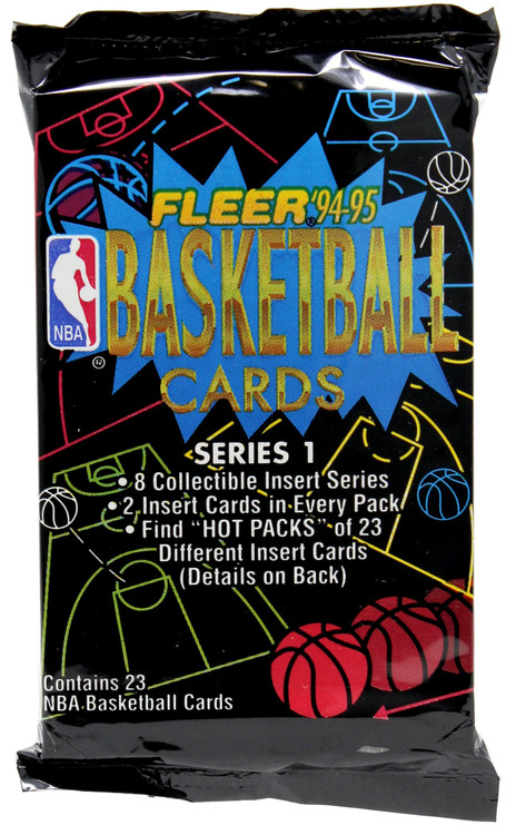 NBA 94-95 Basketball Series 1 Trading Card JUMBO Pack 23 Cards Fleer ...