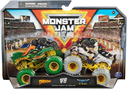 Monster Jam Series 30 Dragon vs Tempest Steed 164 Diecast Car 2-Pack ...
