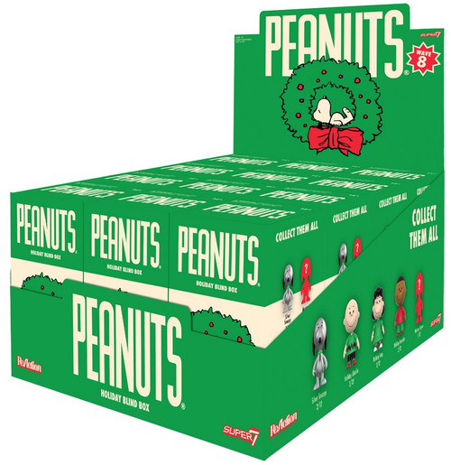 Peanuts ReAction Peanuts Wave 8 Christmas Holiday 3.75 Mystery Box 12 ...