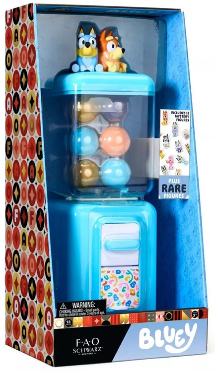 Bluey Mini Figure Vending Machine Play Set 12 Mystery Figures FAO ...