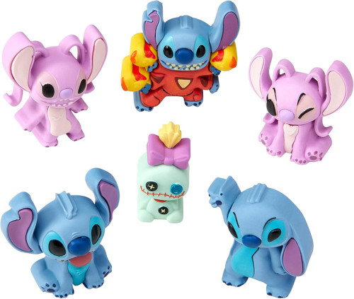 Cra-Z-Art Disney Mini Figure Eraser Stitch Mystery 6-Pack 6 RANDOM ...