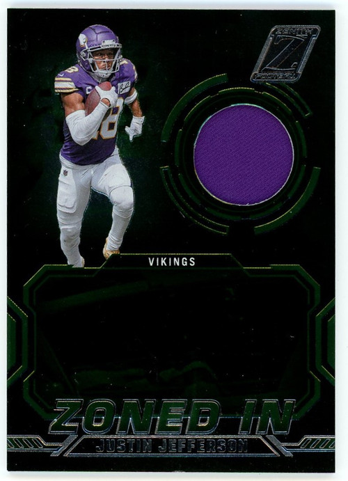NFL 2024 Panini Zenith Football Single Card Zoned In Justin Jefferson ...