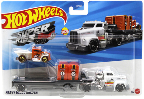 Hot Wheels Super Rigs Heavy Doody Dumper Diecast Car Orange Mattel - ToyWiz