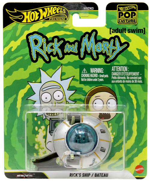 Hot Wheels Rick Morty Premium POP Culture Ricks Ship 164 Diecast Car ...