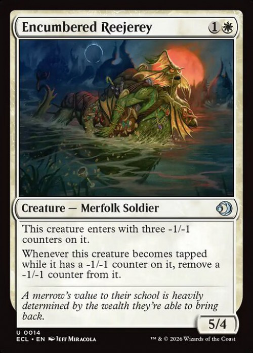 Magic The Gathering Lorwyn Eclipsed Single Card Uncommon Encumbered ...