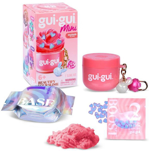Gui-Gui Mini Slime Jar Keychain CLOUD Pack Moose - ToyWiz