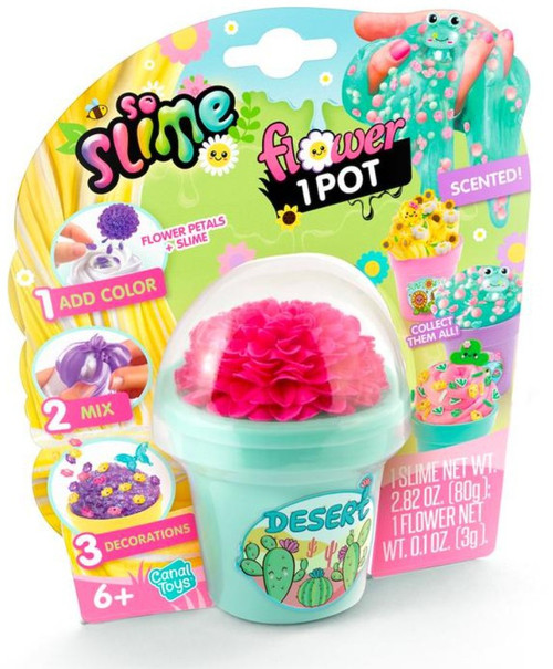 So Slime DIY PINK Flower Pot Pack Canal Toys - ToyWiz