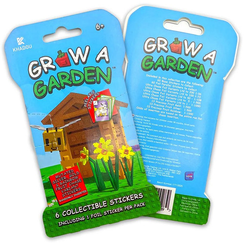 Grow a Garden Grow a Garden Sticker Pack 6 Stickers Just Toys Intl ...