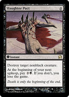 Magic The Gathering Modern Masters Single Card Rare Slaughter Pact 97 ...