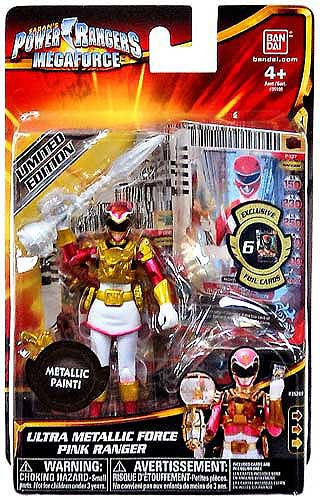 Power Rangers Megaforce Ultra Metallic Force Pink Ranger Action Figure ...