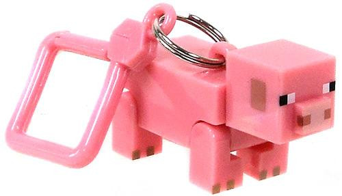Minecraft Pig Keychain Minecraft Hangers Bag Clip : Series 5 *YOU