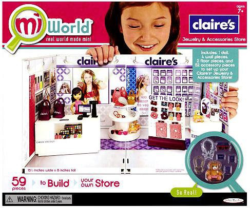 MiWorld Claires Jewelry Accessories Store Figure Playset Jakks Pacific ToyWiz