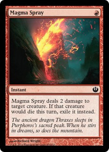 Magic The Gathering Journey Into Nyx Single Card Common Magma Spray 103 ...