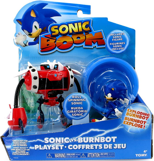 Sonic The Hedgehog Sonic Boom Sonic vs. Burnbot Playset Action Figure 2 ...
