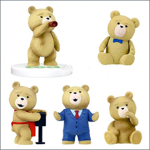 Ted Movie Series 1 Set of 5 Ted 2 Mini FIgures Takara Tomy - ToyWiz