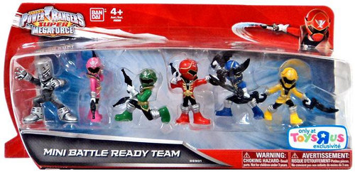 Power Rangers Super Megaforce Mini Battle Ready Team Exclusive 2 Mini ...