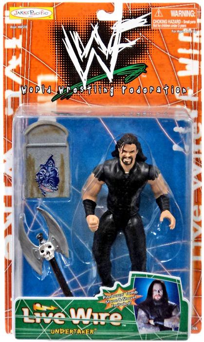 WWE Wrestling WWF Live Wire Undertaker 6 Action Figure Jakks Pacific ...