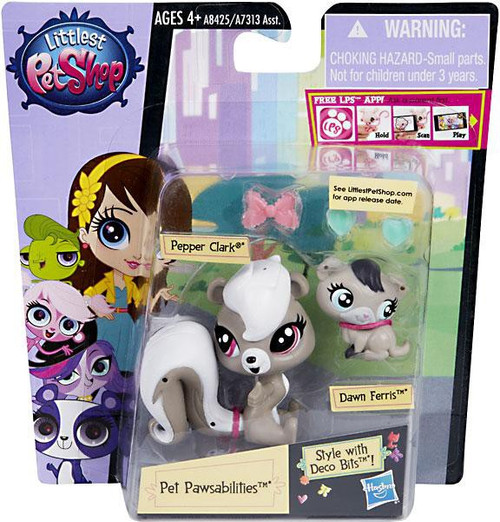Littlest Pet Shop Pet Pawsabilities Pepper Clark Dawn Ferris Figure 2 ...