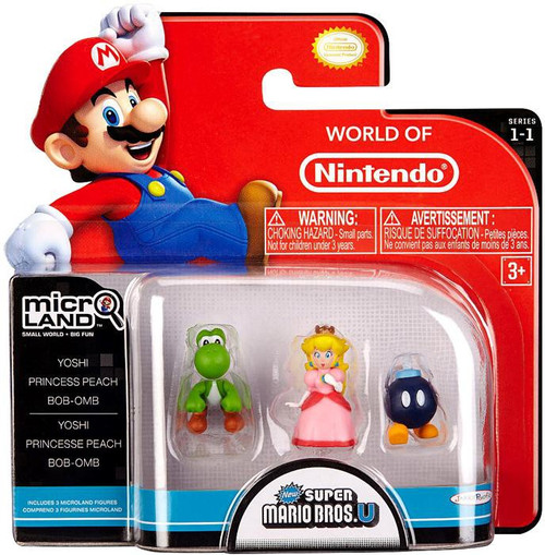 World of Nintendo New Super Mario Bros. U Micro Land Series 1 Yoshi ...