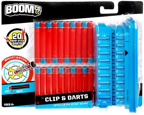 BOOMco Clip Darts Roleplay Toy 20 Darts 1 Clip Mattel Toys - ToyWiz