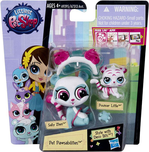 Littlest Pet Shop Pet Pawsabilities Sally Zhen Pouncer Little Figure 2 Pack Hasbro Toys ToyWiz