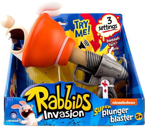 Raving Rabbids Super Plunger Blaster Roleplay Toy Ubisoft - ToyWiz