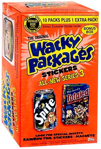 Wacky Packages Topps All-New Series 3 Trading Card Sticker BONUS Box 11 ...