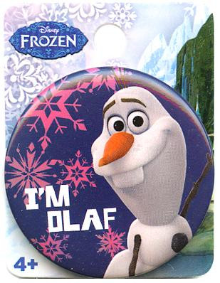 Disney Frozen Im Olaf 1.5 Button Monogram - ToyWiz